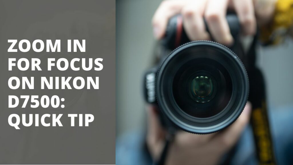 How to Choose a Live View Focus Mode on the Nikon D7500?